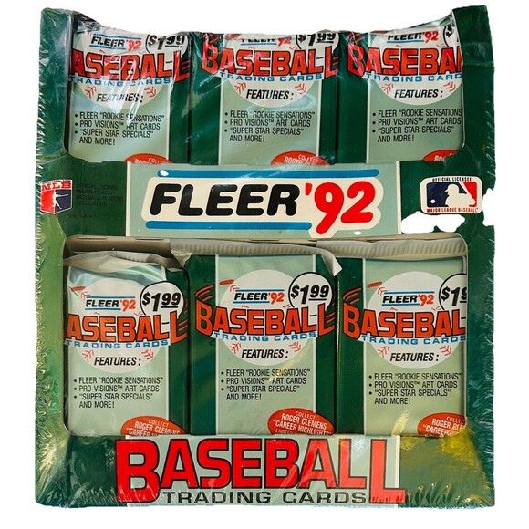 fleer | Toys | 992 Fleer Baseball 24ct Jumbo Retail Box Thomas Pudge ...